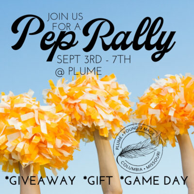 PEP RALLY + OUR BEST GAMEDAY COLLECTION EVER! – Plume
